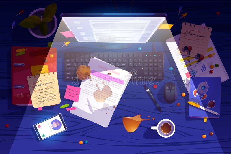 Untidy Desk Stock Illustrations – 135 Untidy Desk Stock Illustrations ...