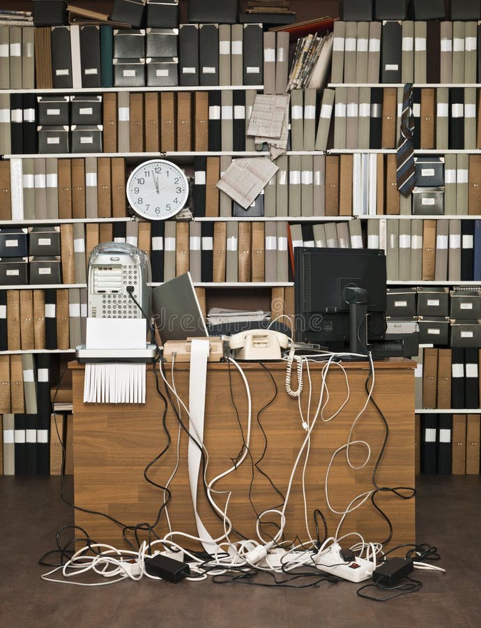 Messy Office stock image. Image of business, office, table - 28072447