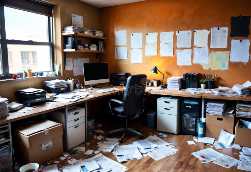 Messy Office Work Isometric Stock Vector - Illustration of angry, tired ... Messy Office Work Isometric Stock Vector - Illustration of angry, tired ...