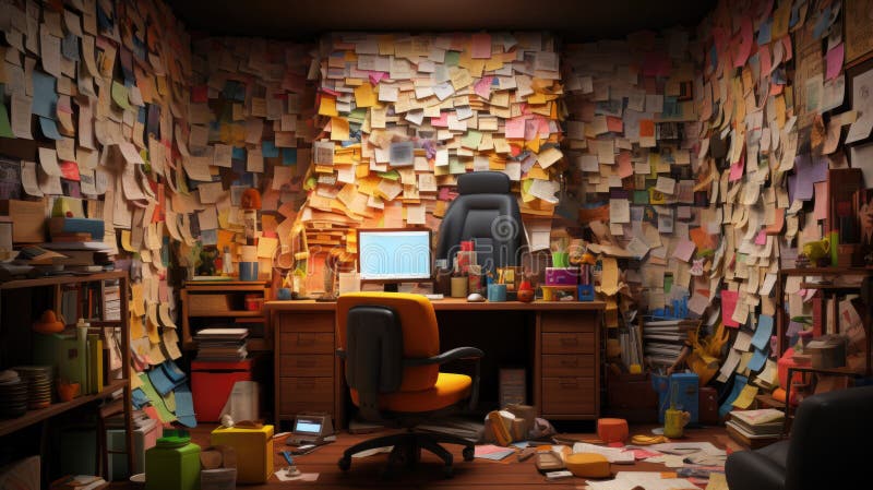 Messy notes stock photo. Image of info, empty, information - 7824236