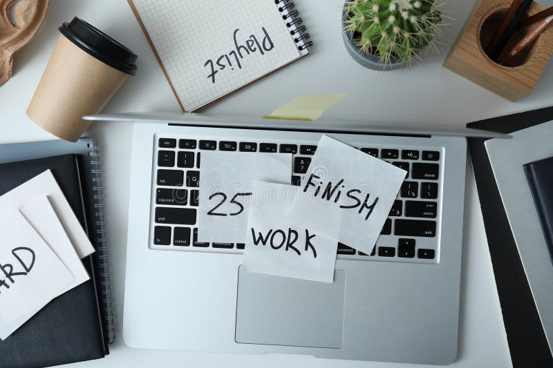 Messy Office Workplace, Workplace and Workspace Concept Stock Image ...