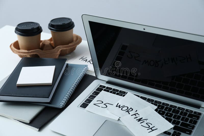 Messy Office Workplace, Workplace and Workspace Concept Stock Image ...