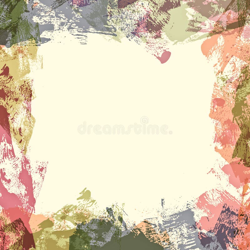 Messy Paint Border stock illustration. Illustration of textured - 14617728