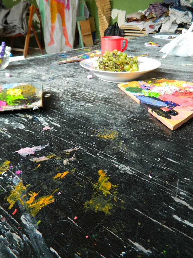 Messy painting stock photo. Image of paint, playful, painting - 19139548
