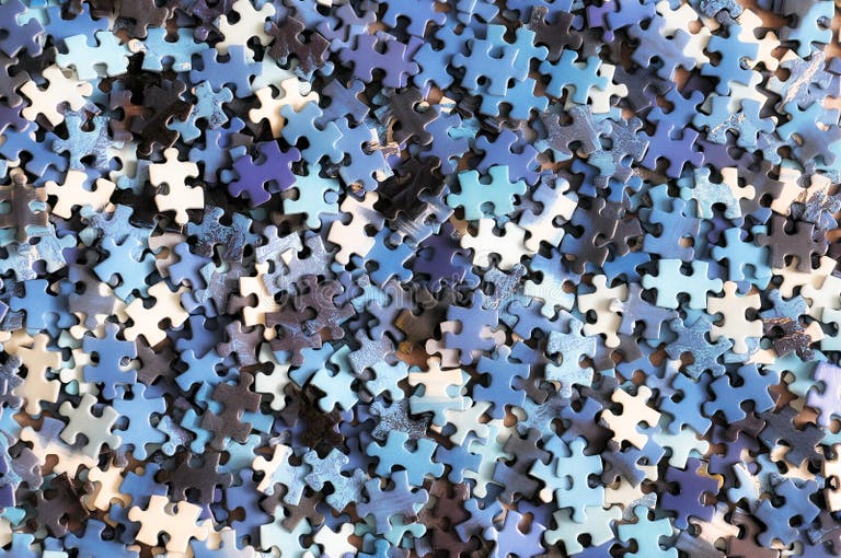 Messy pile of puzzle stock image. Image of idea, materials - 23073379
