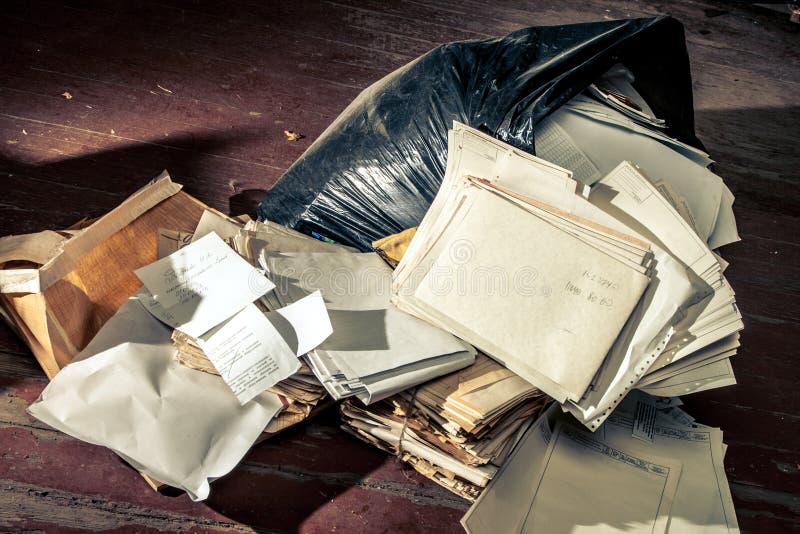 Messy Place with Plastic Bag Stock Photo - Image of pile, untidy: 44461320
