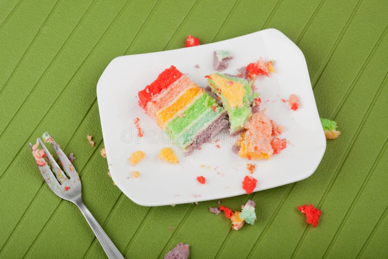 Messy Cake Icing on Birthday Stock Image - Image of celebration, messy ...