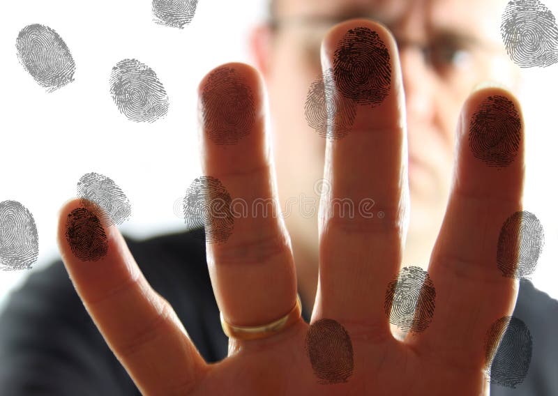 Fingerprint scan stock photo. Image of authenticate, protection - 53974044