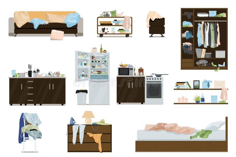 Fridge Messy Stock Illustrations – 60 Fridge Messy Stock Illustrations ...
