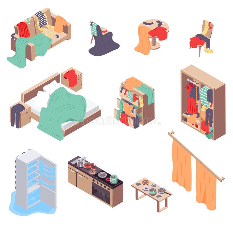 Fridge Messy Stock Illustrations – 60 Fridge Messy Stock Illustrations ...