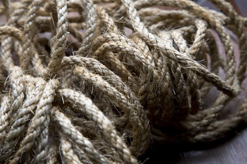 Messy Rope on the Boat in Pontianak, West Kalimantan, Indonesia Stock ...