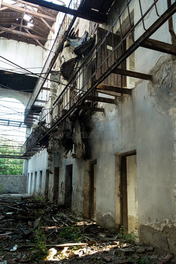 Messy ruined building stock photo. Image of calamity - 48325284