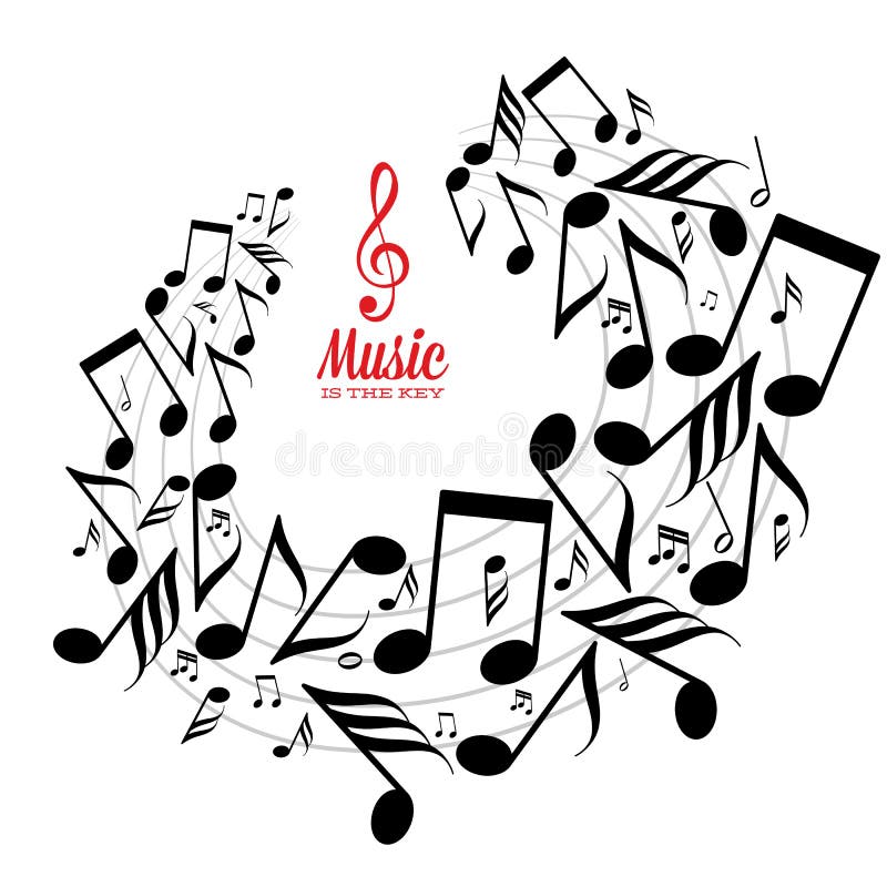 Scattered Music Notes Stock Illustrations – 939 Scattered Music Notes ...