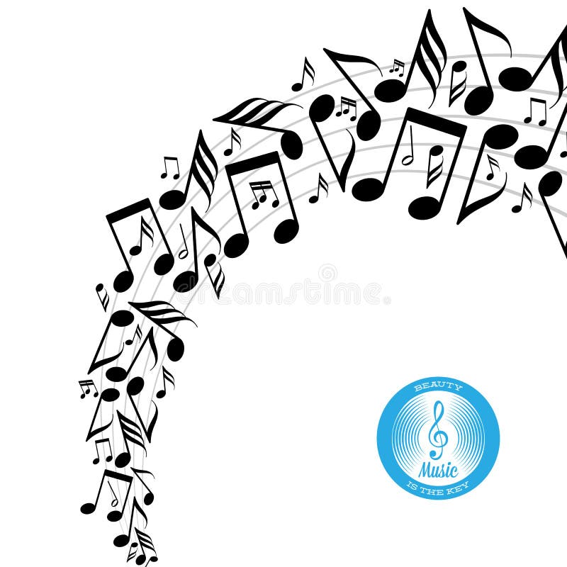 Scattered Music Notes Stock Illustrations – 983 Scattered Music Notes ...