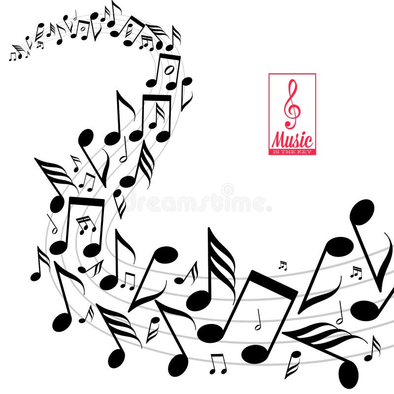 Scattered Music Notes Stock Illustrations – 939 Scattered Music Notes ...
