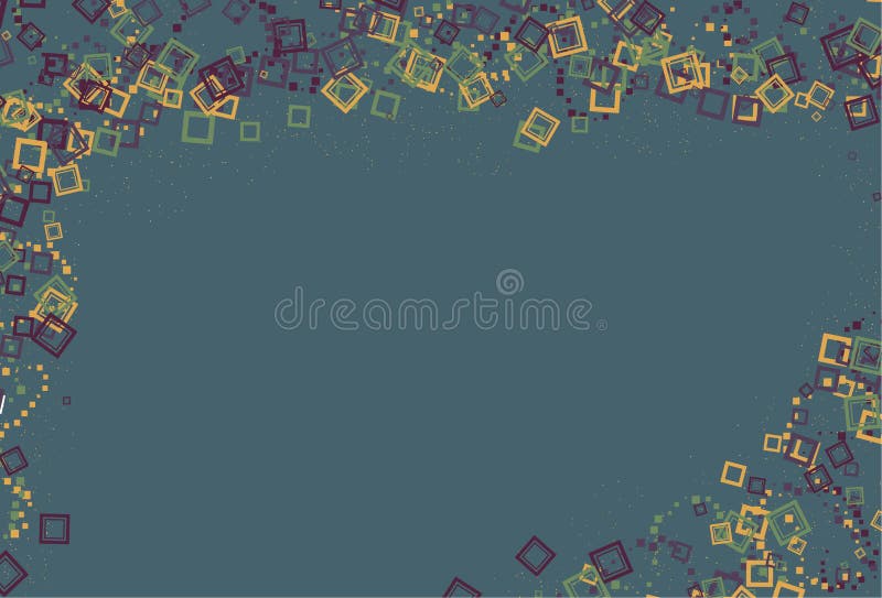 Messy Square Shape Page Border Stock Vector - Illustration of abstract ...