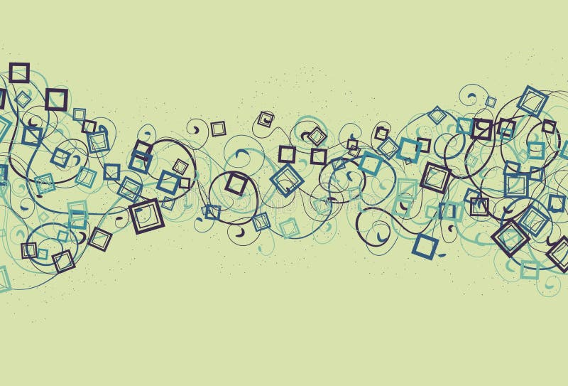 Messy Squares and Swirl Background Stock Vector - Illustration of swirl ...