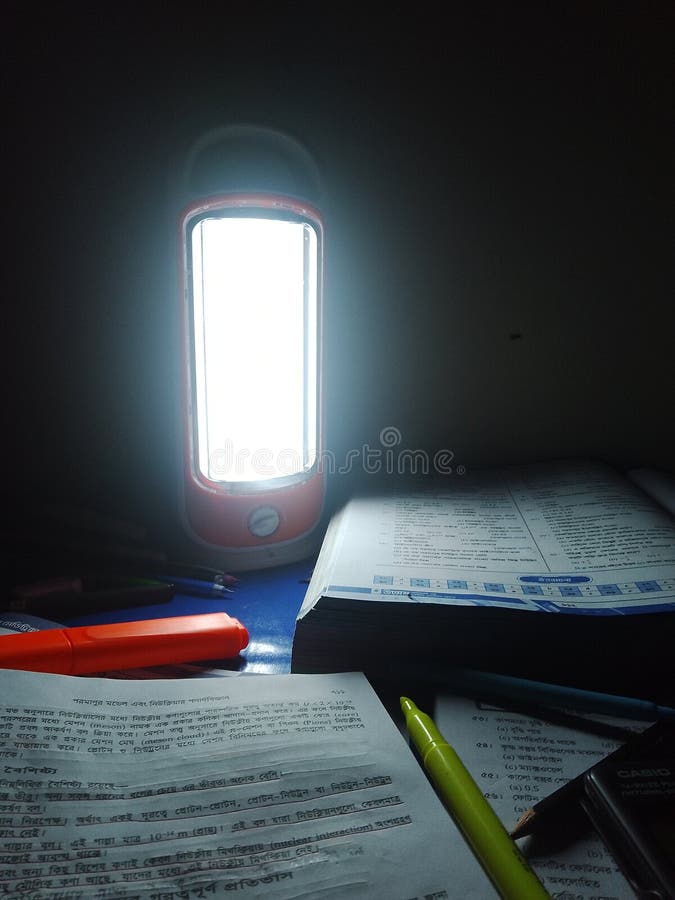 Messy Study Table Books Color Pens Light Calculator Stock Photos - Free ...