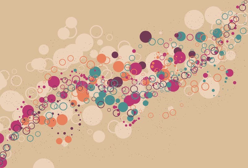 Messy Swirling Abstract Circle Bubble Background Stock Vector ...