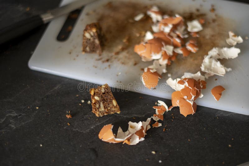 Messy Table after Breakfast Stock Photo - Image of peeled, cereals ...