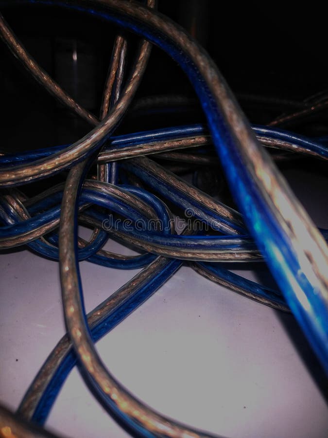 Tangled cables stock image. Image of random, colorful - 34889407