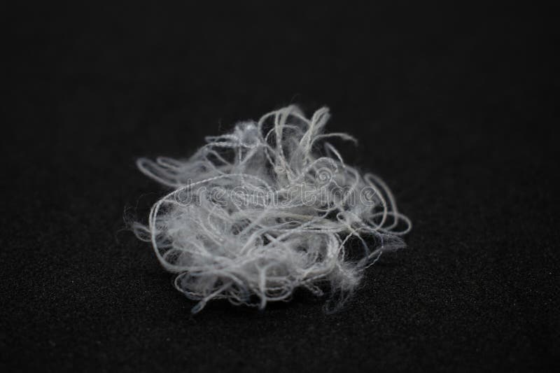 Messy and Tangled White Threads on Black Background Stock Image - Image ...
