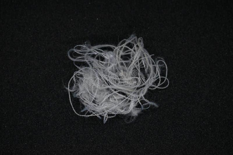 Messy and Tangled White Threads on Black Background Stock Image - Image ...