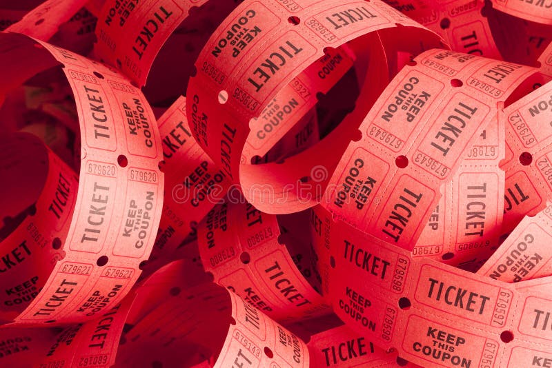 Red Concert Tickets stock photo. Image of concepts, exhibition - 38680546