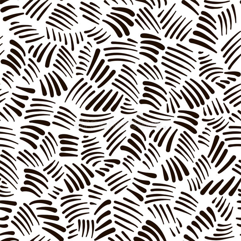 Messy Seamless Pattern with Hand Painted Strokes Stock Vector ...