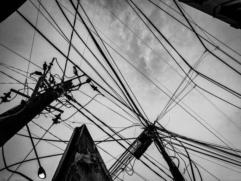 Messy wires, like my life stock photo. Image of like - 266033250