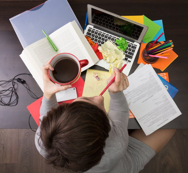 Messy workplace stock image. Image of coffee, memo, programmer - 46062245