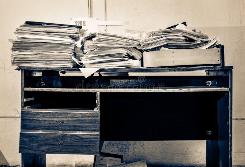 Messy workplace stock image. Image of business, cabinet - 43899279