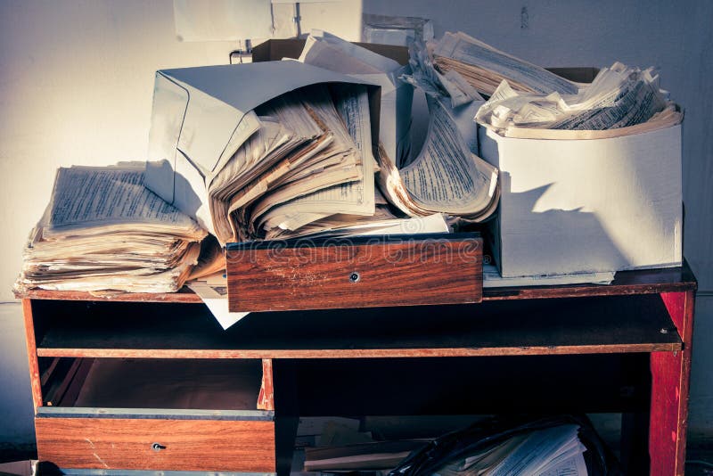 Messy workplace stock photo. Image of interior, untidy - 50678804