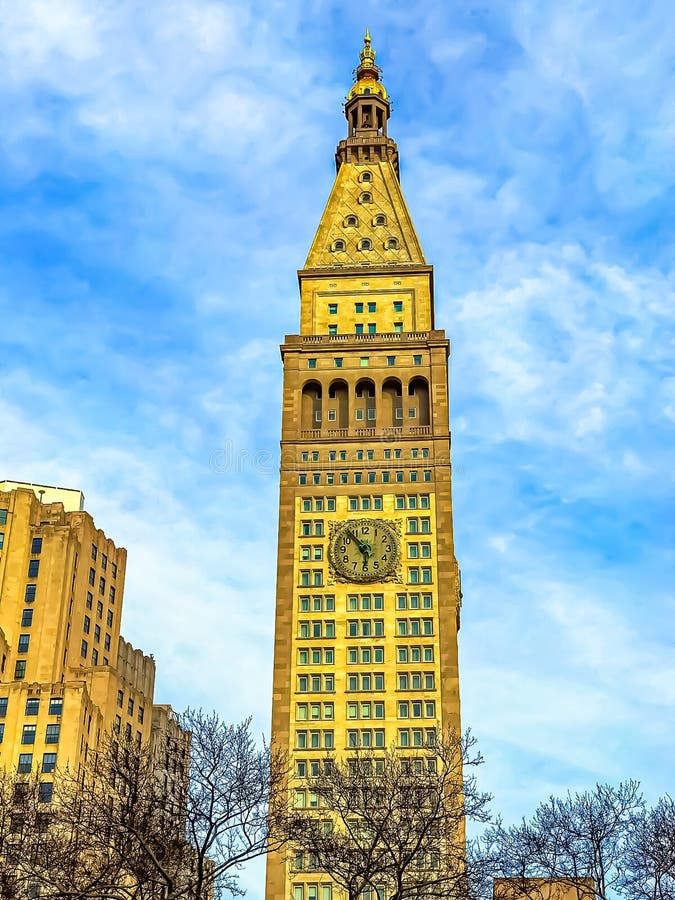 Met Life Clock Tower at One Madison Avenue. Editorial Image - Image of ...