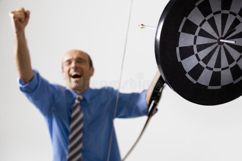 Meta Alcanzada Ganador Del Asunto. Foto de archivo - Imagen de meta ...