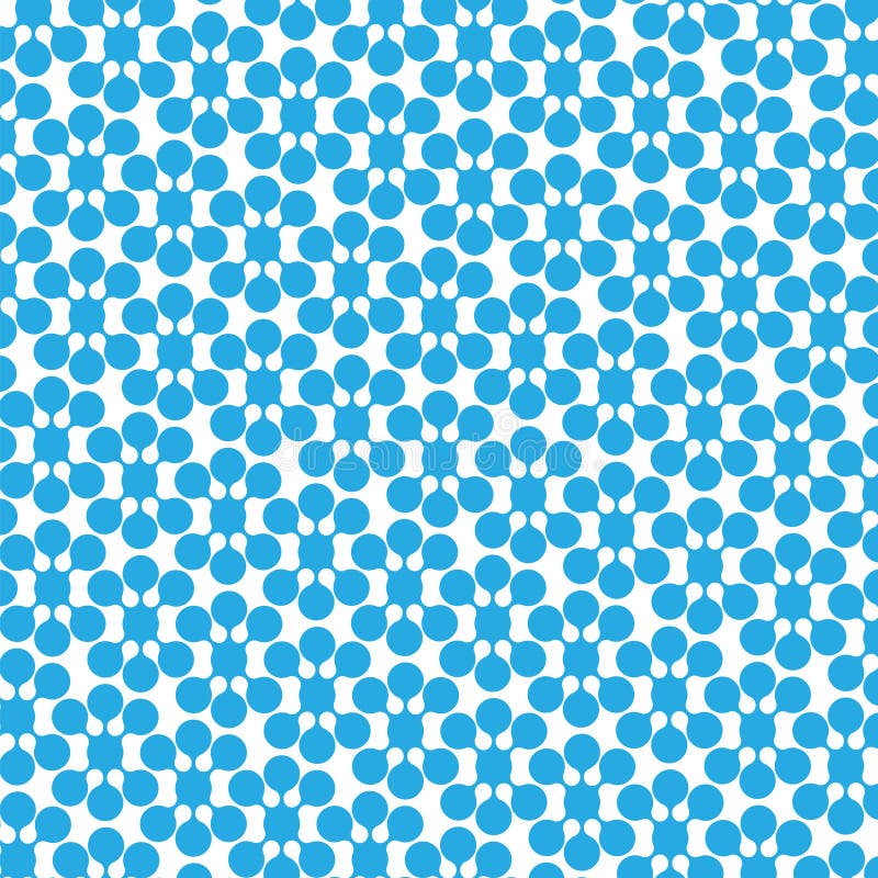 Meta Ball Connect Dot Set. Molecule Chain. Blue Circle Shapes. Abstract ...