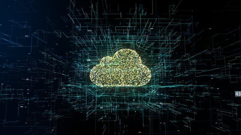 Meta Cloud, 3D Illustration, Symbol of Cloud Technology in Modern ...