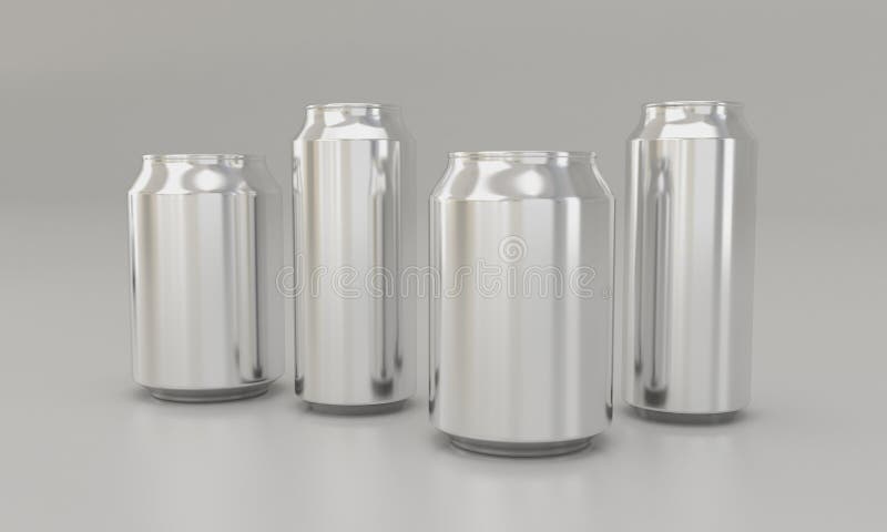 Metal Drinks, Juice and Soda Can Packaging Stock Image - Image of ...