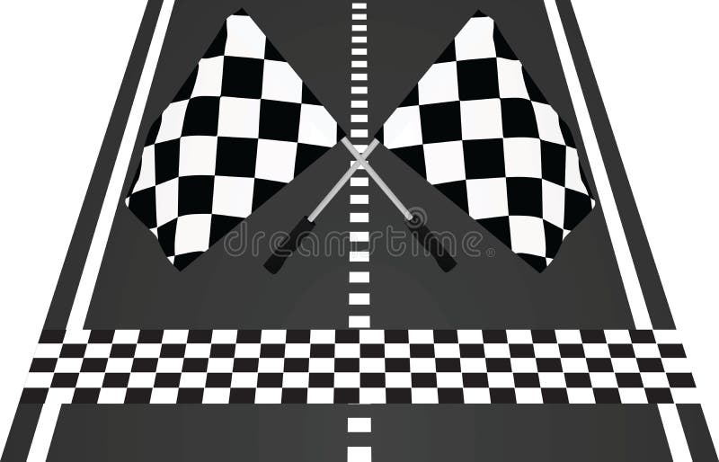 Banderas de la meta ilustración del vector. Ilustración de tela - 114679883