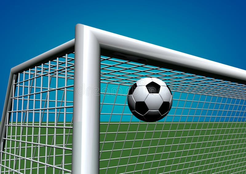 Meta del fútbol stock de ilustración. Ilustración de juego - 14657807