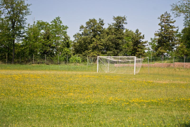 Meta del fútbol foto de archivo. Imagen de postes, fresco - 27127112
