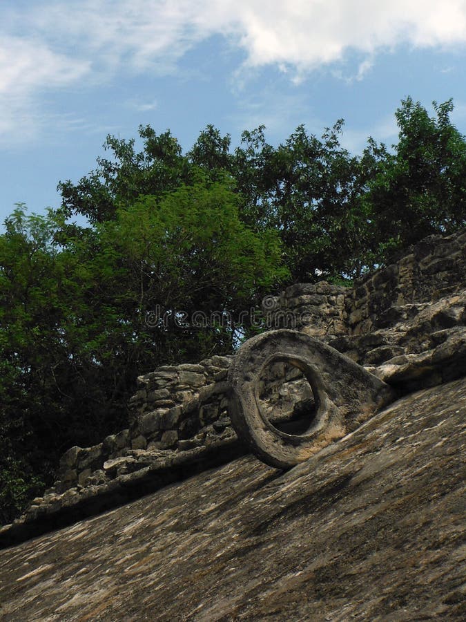 Meta Del Partido Maya Antiguo Pitz Foto de archivo - Imagen de ...