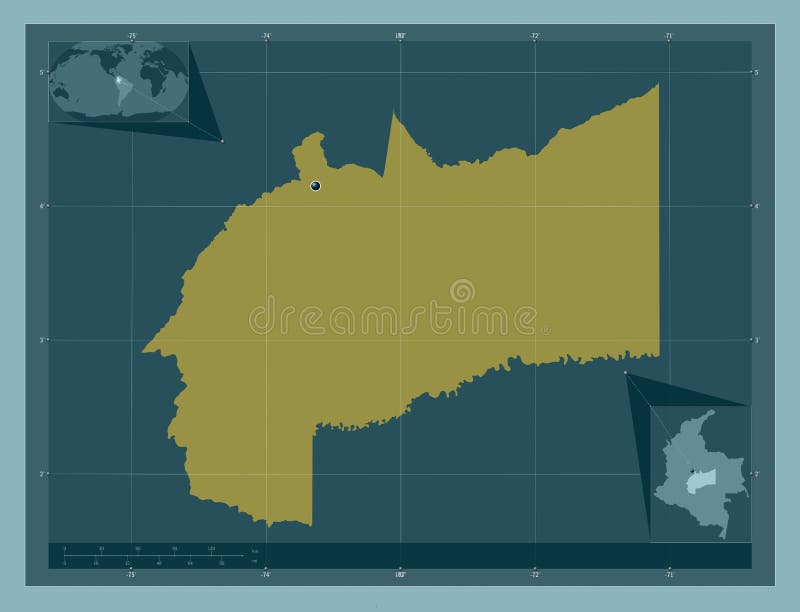 Meta, Colombia. Solid. Capital Stock Illustration - Illustration of ...
