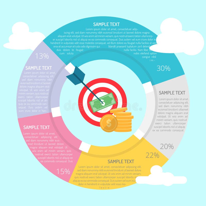 Meta Infographic ilustración del vector. Ilustración de diagrama ...
