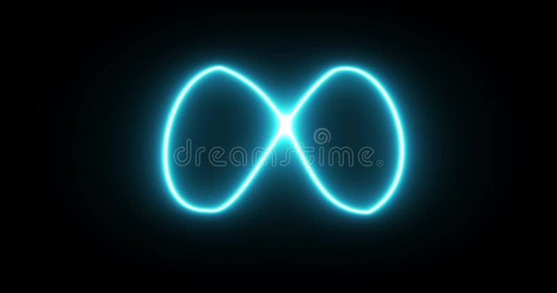 Meta Logo Loop Animation of the Metaverse Icon on a Black Background ...