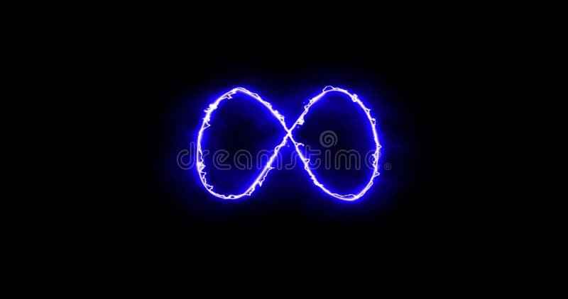 Meta Logo Loop Animation of the Metaverse Icon on a Black Background ...