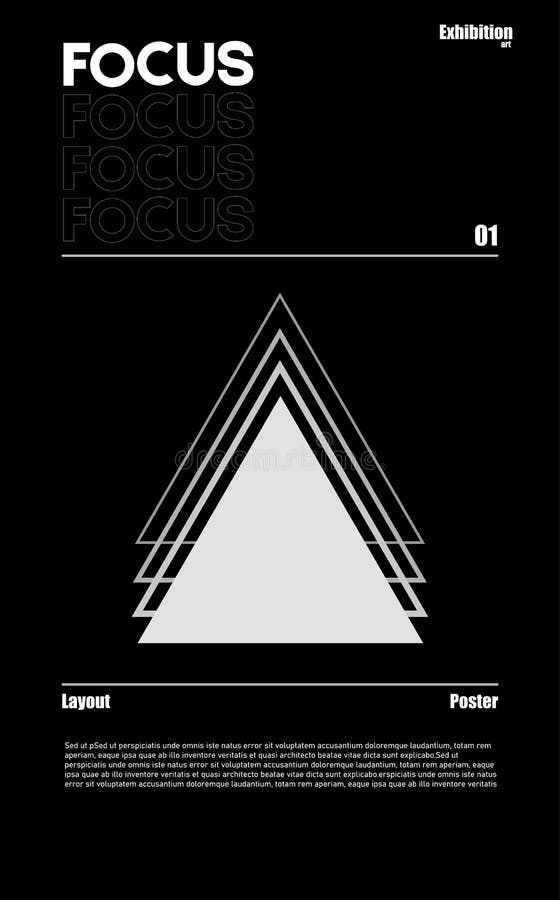 Meta Modern Aesthetics of Swiss Design Poster Layout. Stock Vector ...