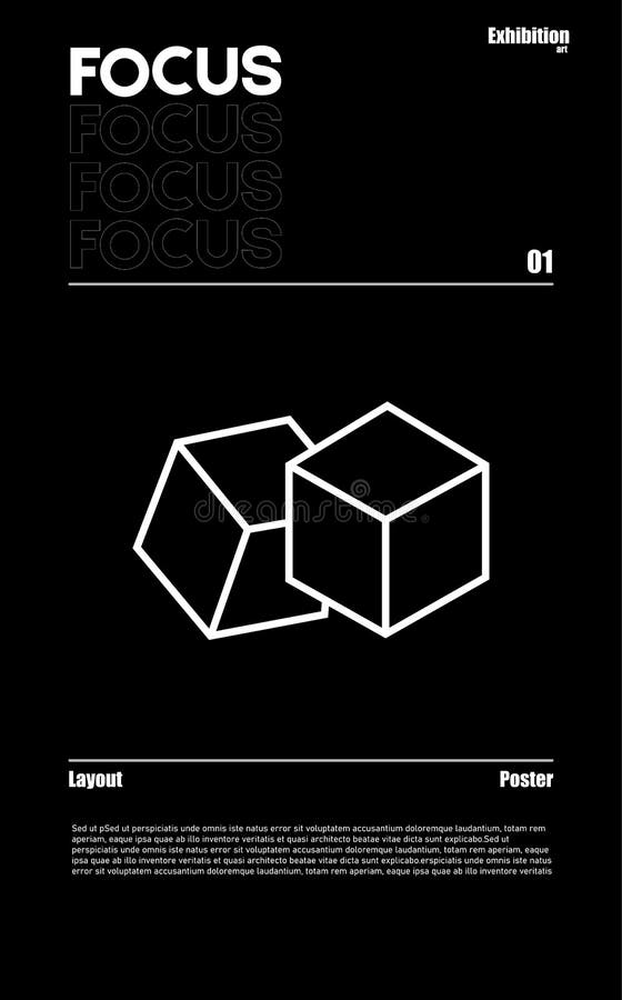 Meta Modern Aesthetics of Swiss Design Poster Layout. Stock Vector ...