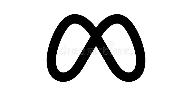 Meta-Symbol Einfaches Design. Redaktionelles Stockbild - Illustration ...