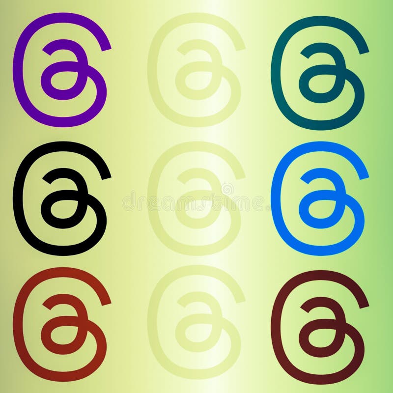 Meta Thread Logo Isolated in Different Colour Editorial Stock Image ...